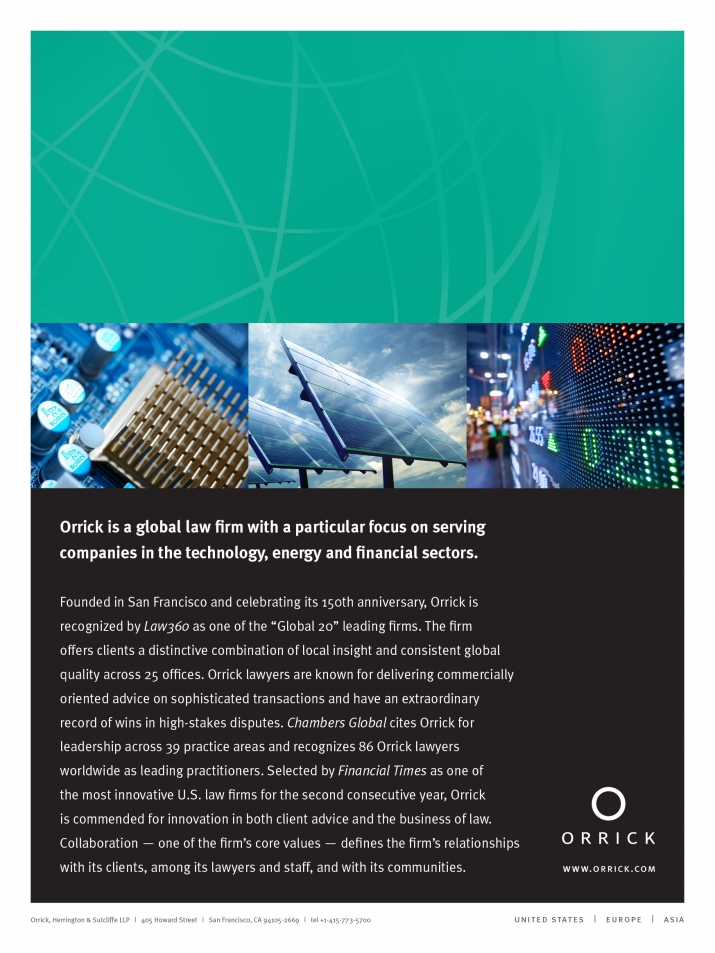 Orrick, Herrington & Sutcliffe LLP - Forefront Magazine